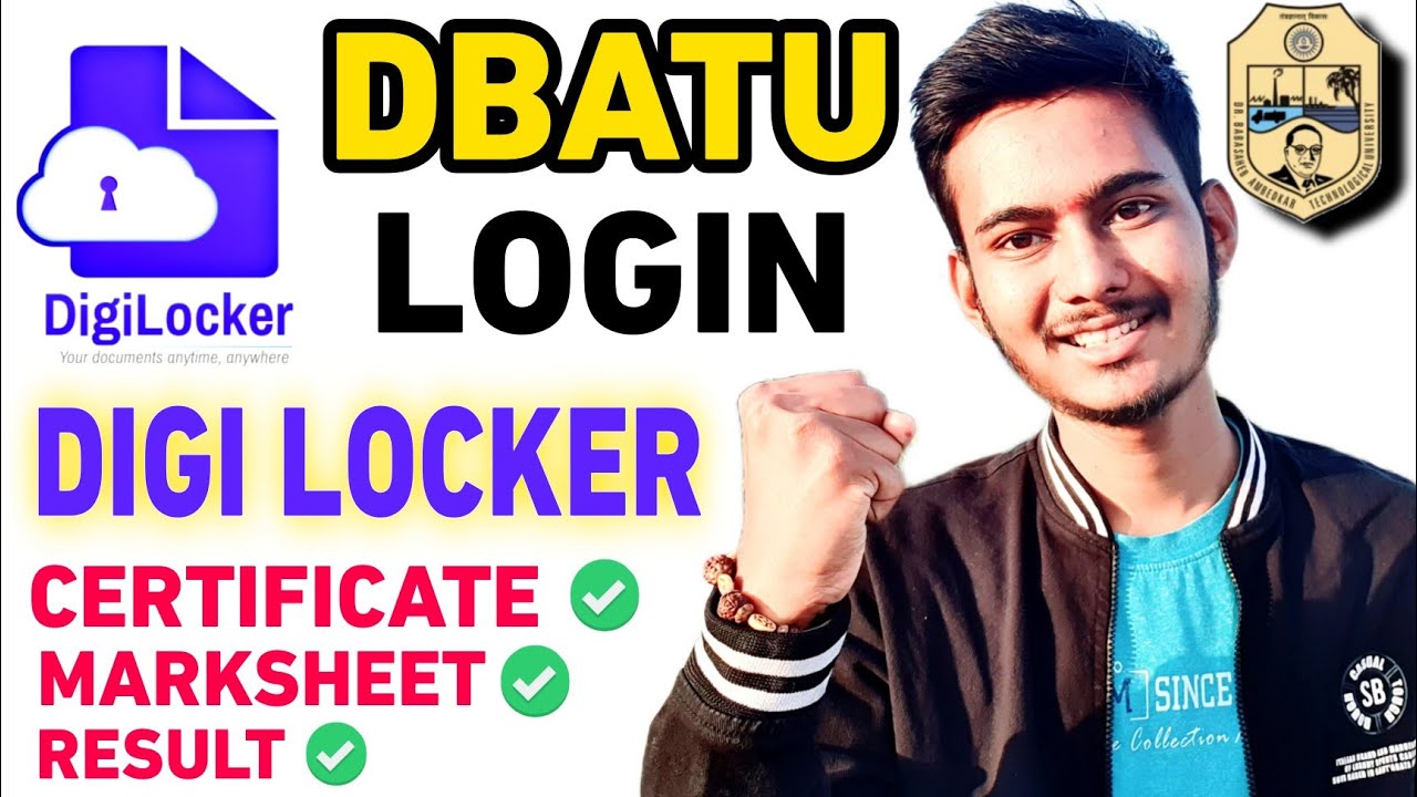 DBATU DIGI-LOCKER COMPLETE PROCESS EXPLAINED WITH DEMO - YouTube