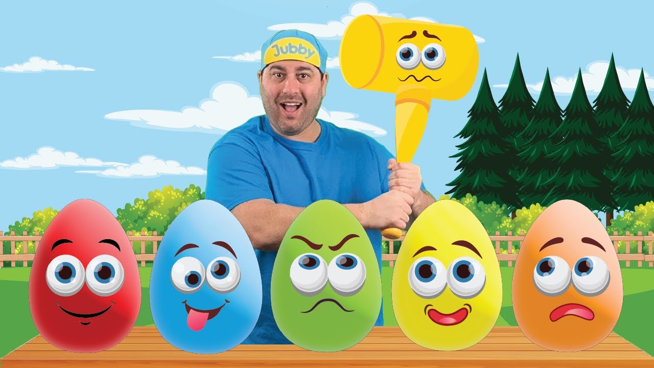 Let's Smash Surprise Eggs 🥚 What's inside? Songs for kids | Jubby - YouTube