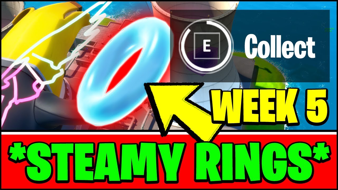 COLLECT FLOATING RINGS AT STEAMY STACKS (ALL LOCATIONS) - Fortnite ...