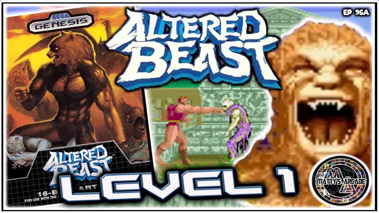Altered Beast - Level 1 - Sega Genesis - Matty's Arcade - Episode 96A ...