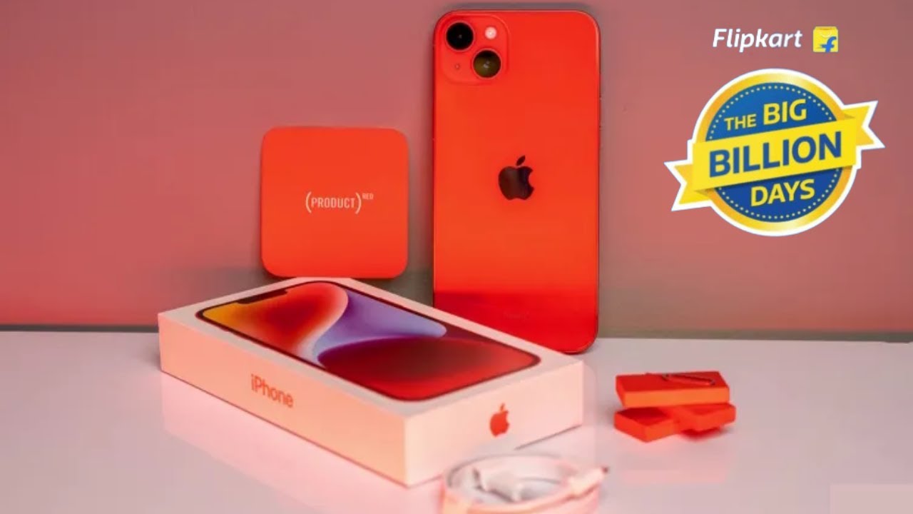 Red iPhone 14 plus Unboxing ♥️ 🧿 || Brought from Flipkart for 72000 ...