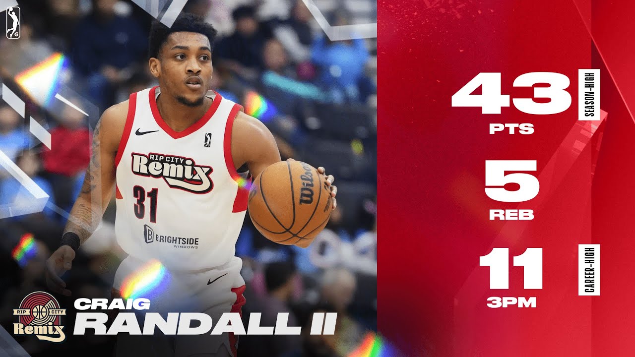 Craig Randall II Erupts For Season-High 43 PTS & Career-High 11 3PM For ...