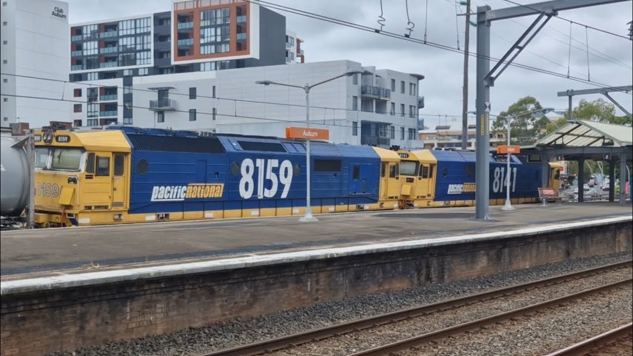 25/02/25 Pacific National Cement Train 1921 passing Auburn - YouTube