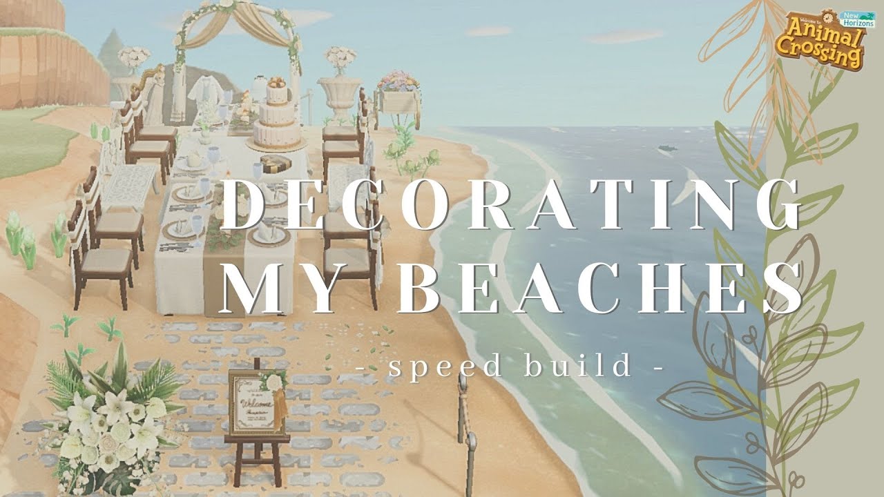 Decorating my Beaches and Pier | Ideas & Speed Build | Animal Crossing ...