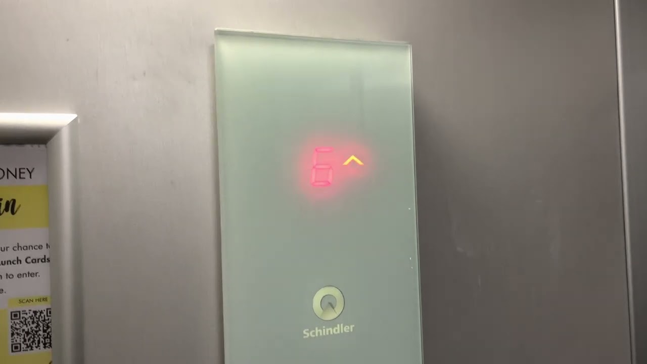 Broken Panel and Shaft Lights! Schindler 3300 MRL Traction lift at Post ...