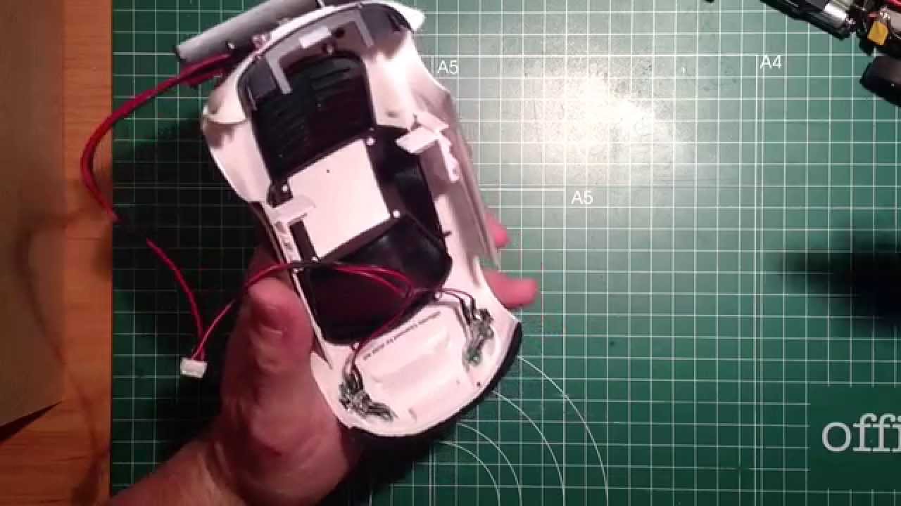 Mini Z Sports, instalación led 2-2 - YouTube