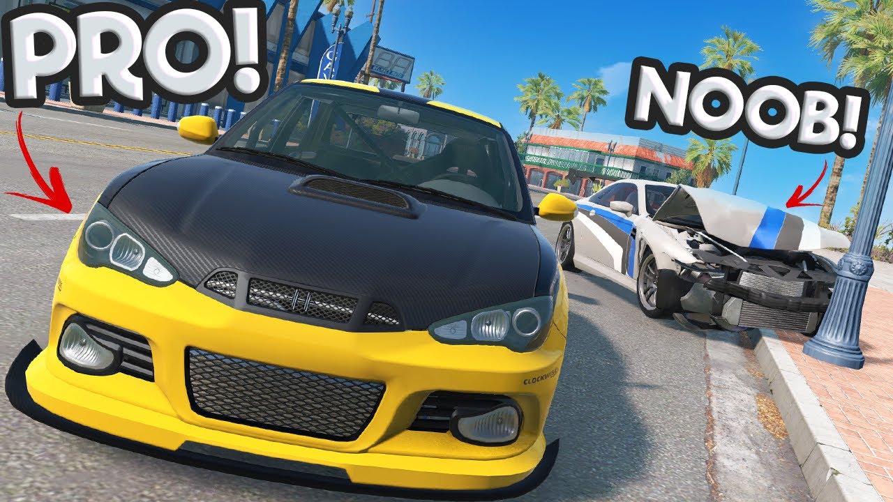 Teaching a NOOB How to Street Race in BeamNG Drive Multiplayer Mods ...