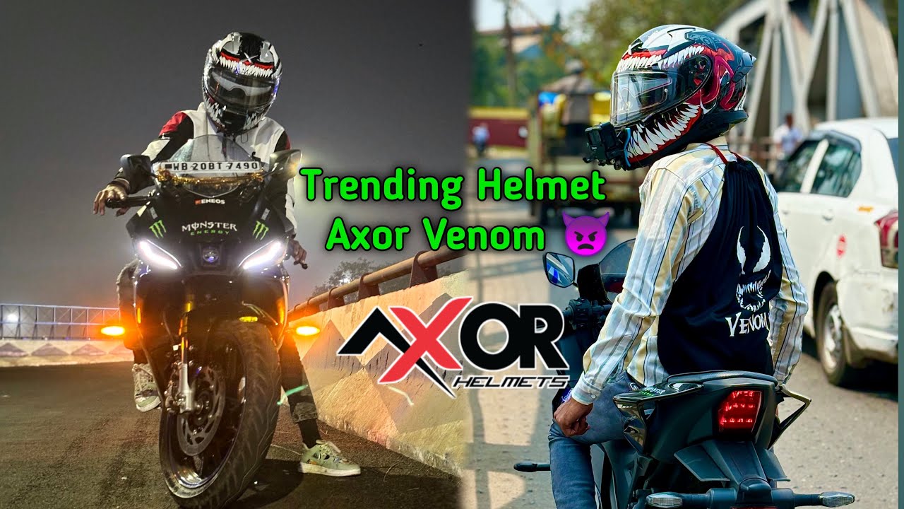 axor apex venom marvel helmet | axor venomous helmet review - YouTube