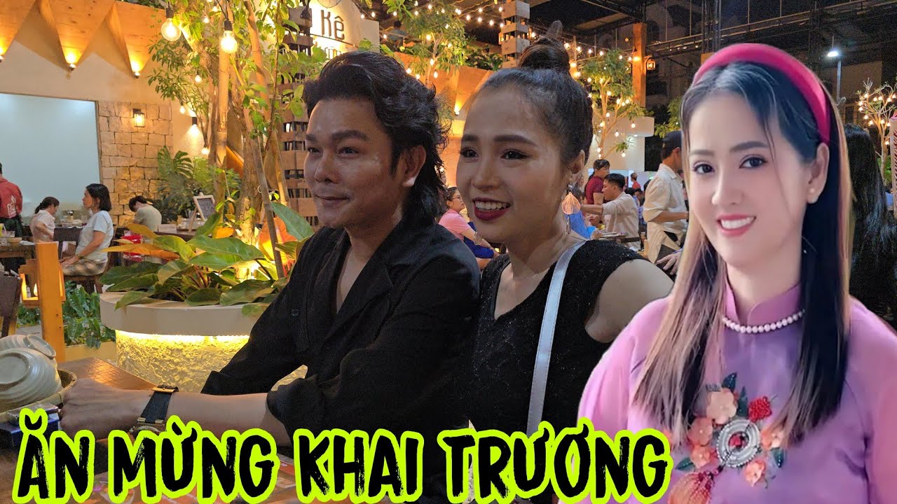 Linh Tý Bích Trâm Hồng Loan đến mừng khai trương Cà Kê Nướng ,bầu show ...