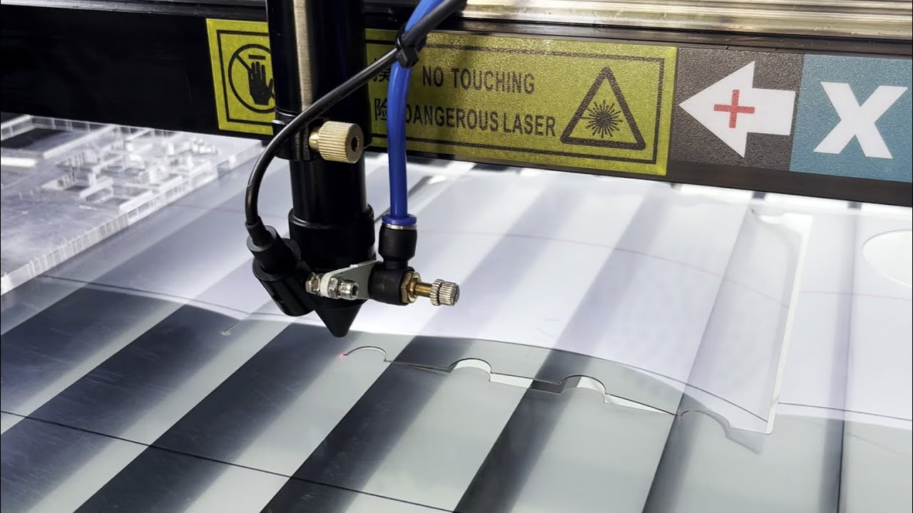 Polycarbonate Film Laser Cutter | Polyester Cutting Machine - YouTube