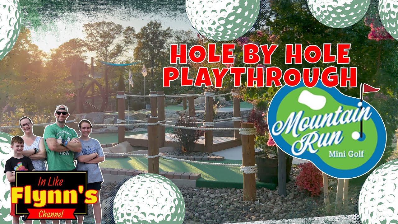 Mountain Run Mini Golf - Full Course Playthrough and Review - YouTube