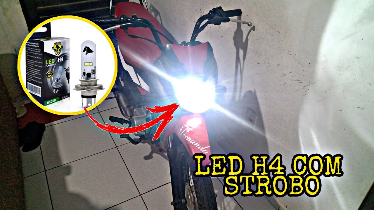 COLOQUEI LED COM STROBO NA MINHA MOTO🙅🏾‍♂️💥🔥 - YouTube