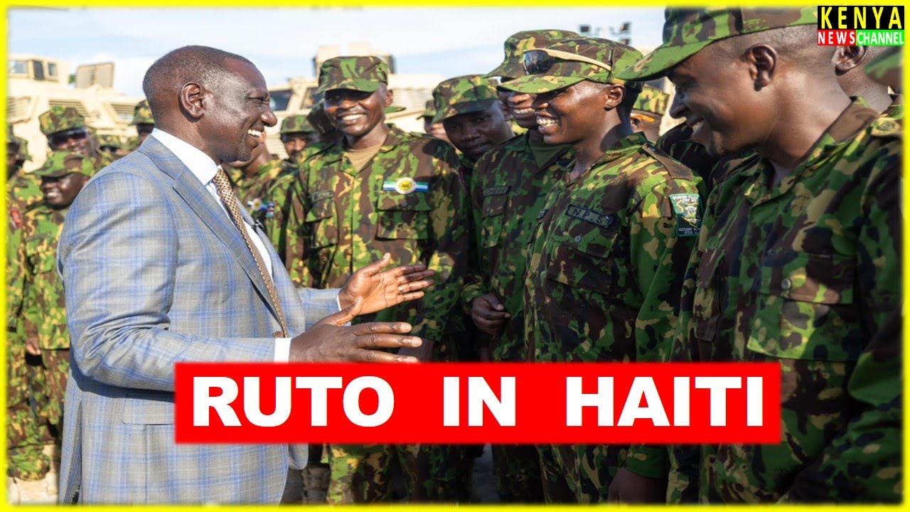 Ruto speech today to Kenyan Police in Haiti - YouTube