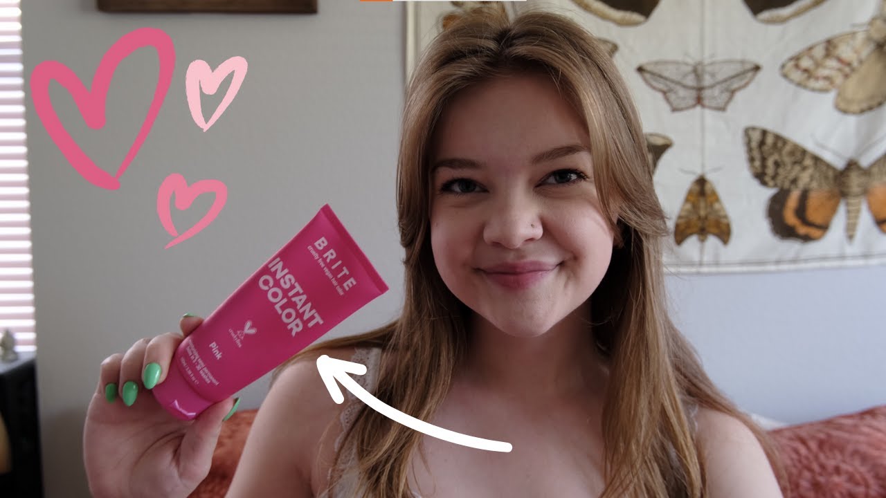 Reviewing Brite Instant Color Pink on Dark Blonde/ Light Brown Hair ...