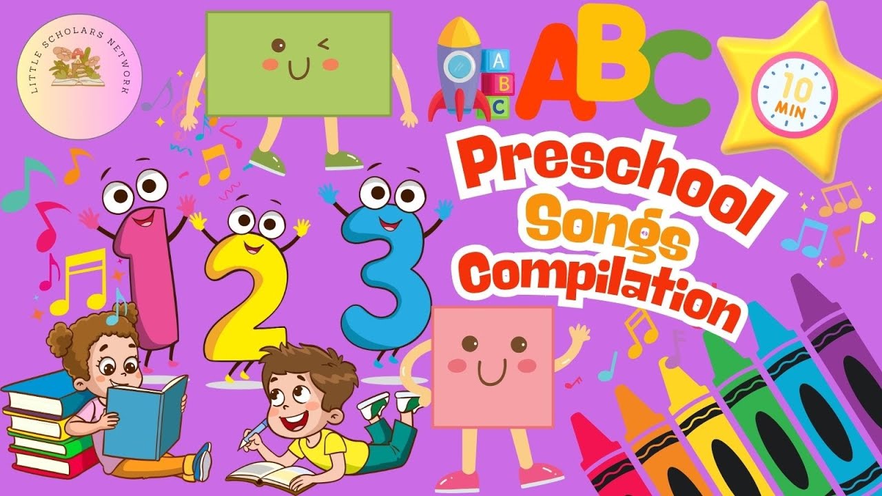 ABCs, 123s, Colors & Shapes! I Fun Songs for Kids | 10+ Minutes of ...