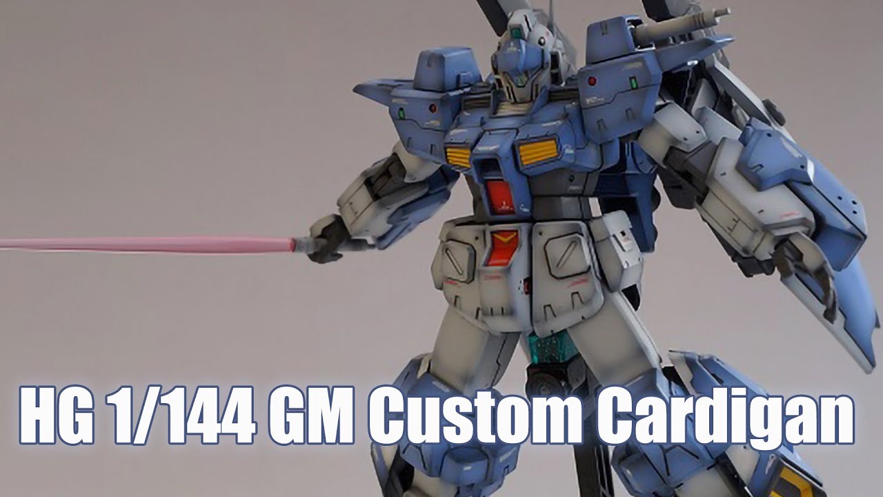 HG 1/144 GM Custom Cardigan - Custom Build - YouTube