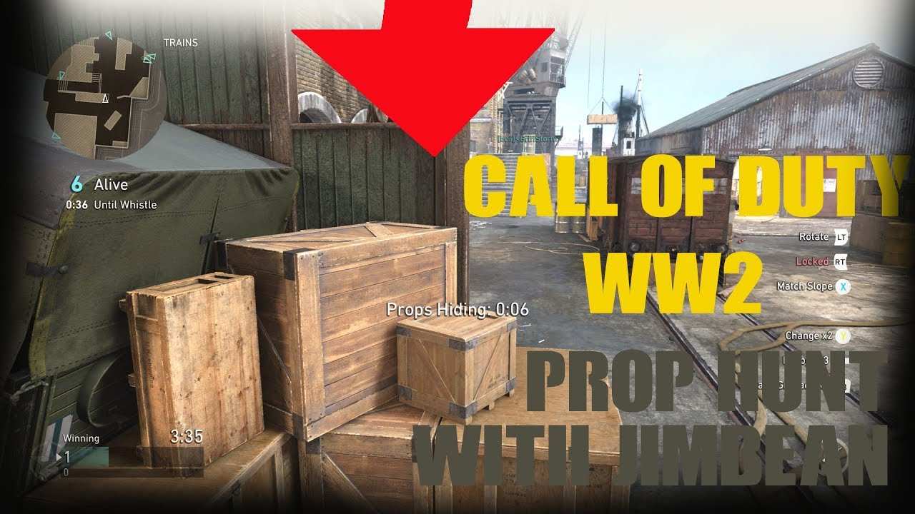 FUNNY GAMES OF PROP HUNT!! COD WW2 PROP HUNT - YouTube