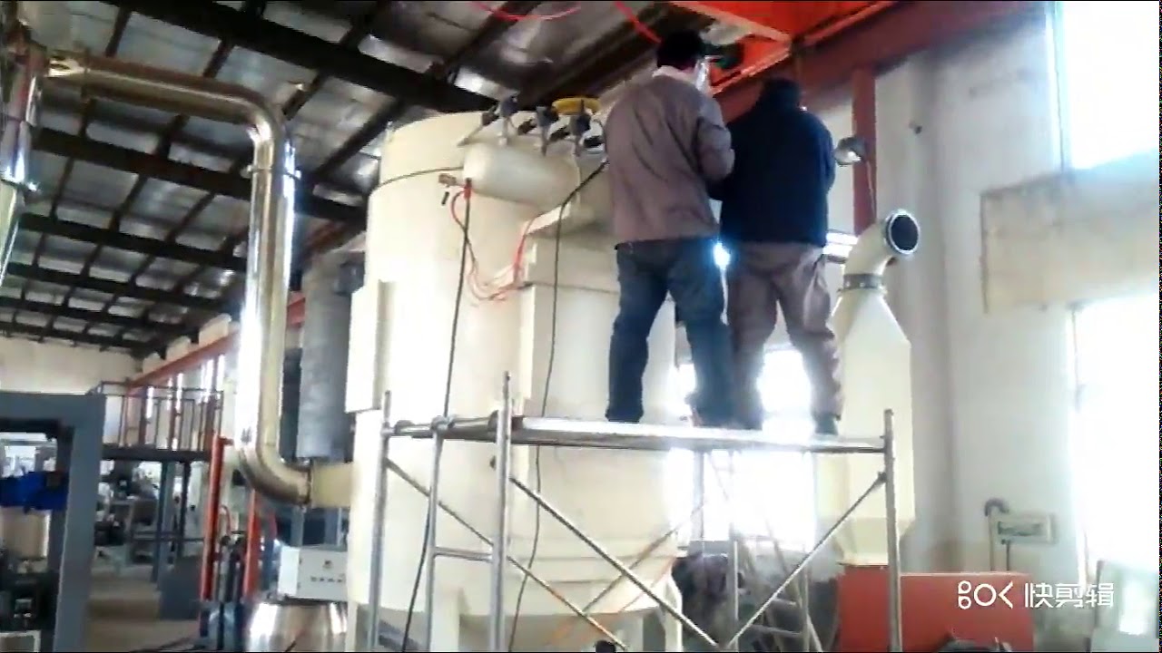 ACM 30 air classifying grinder mill for powder coatings - YouTube