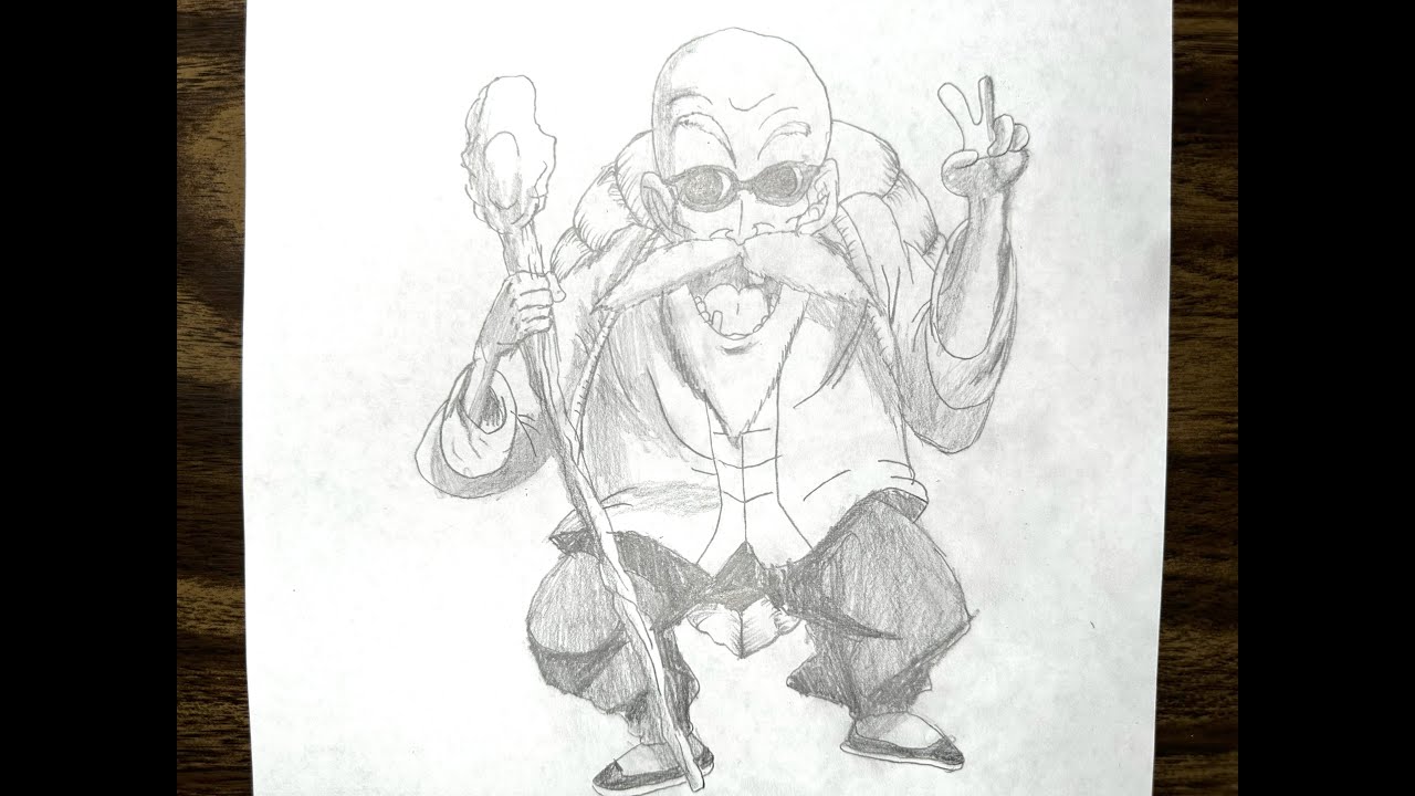 How to draw Master Roshi / Dragon Ball - YouTube