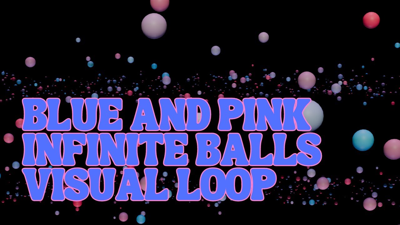 Blue and Pink Gradient Infinite Balls VJ LOOP | Abstract Background ...