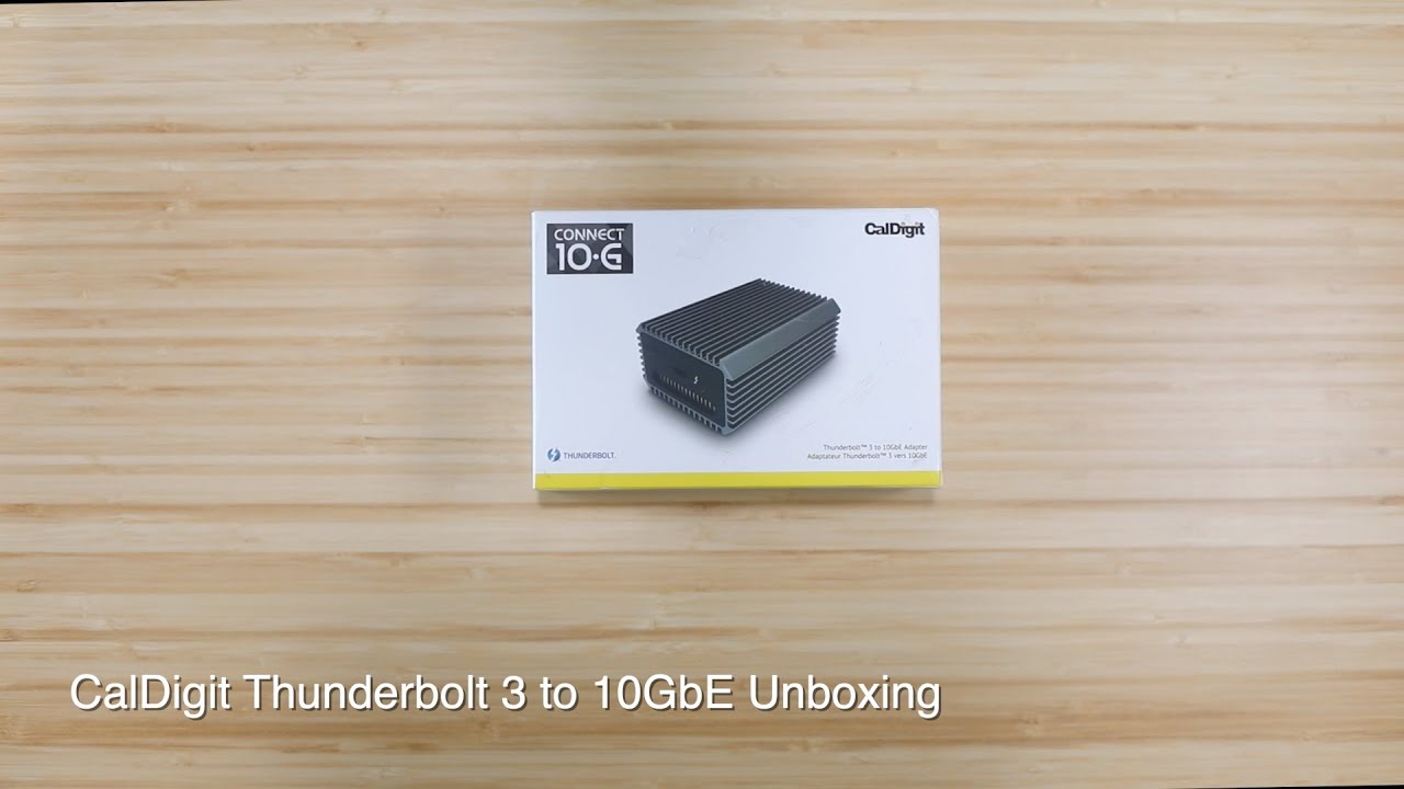 CalDigit Connect 10G - Thunderbolt 3 to 10GbE Adapter Unboxing - YouTube