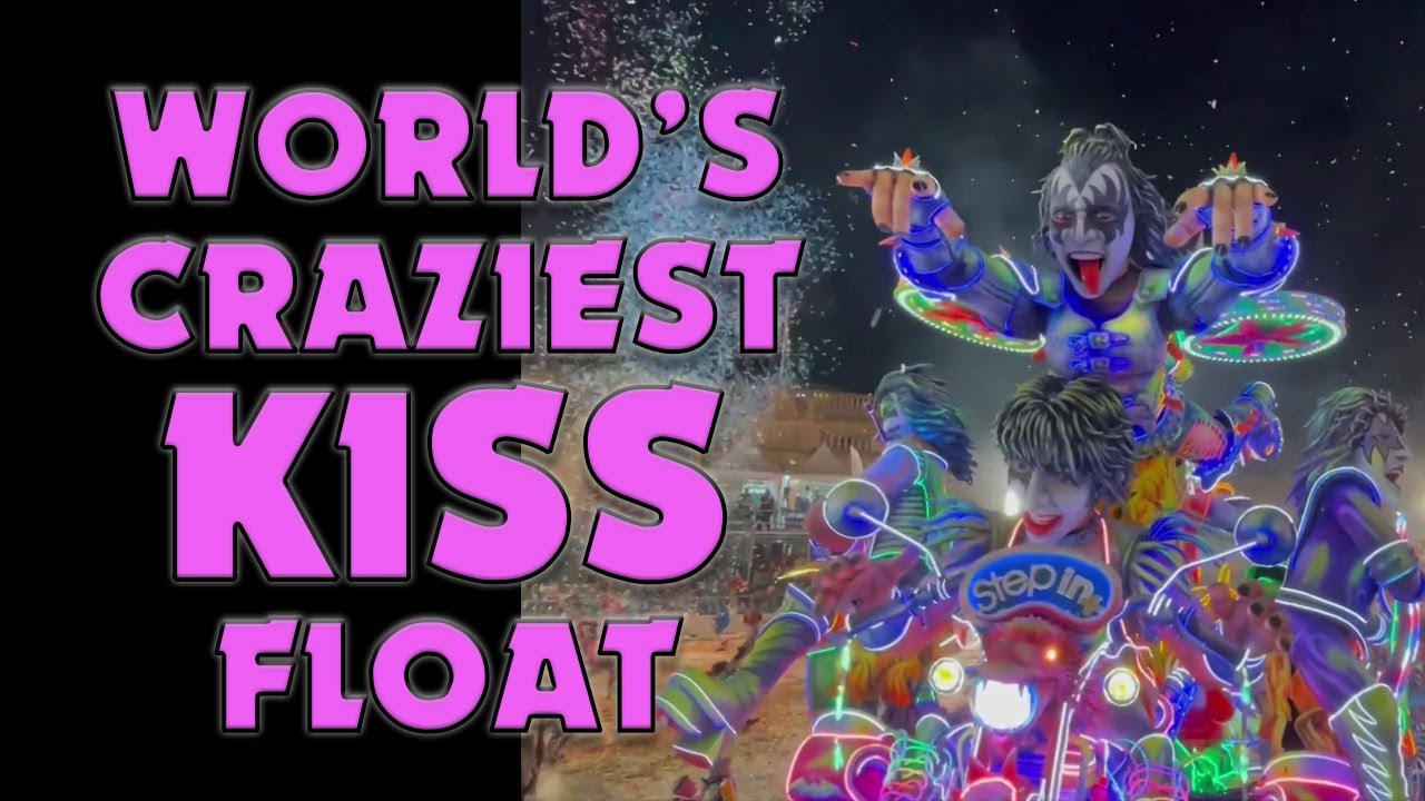 KISS float at Malta Carnival 2023 - Part 2 (Evening Show) - YouTube