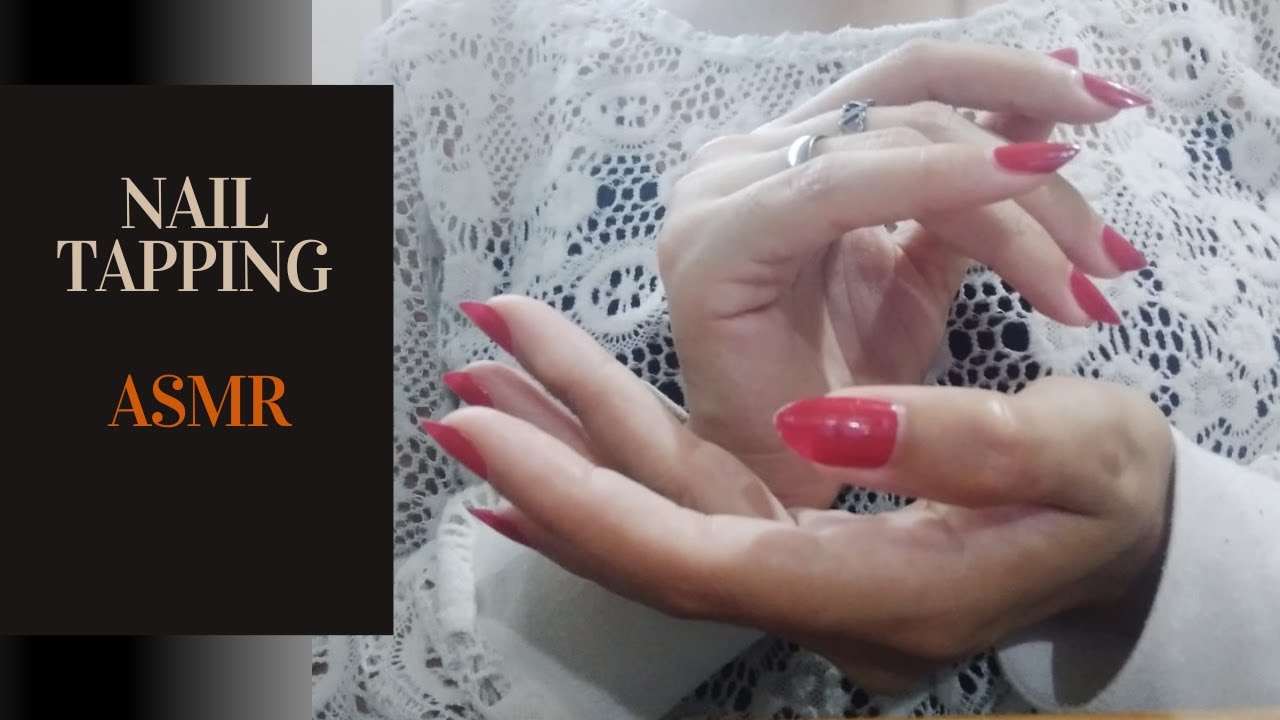 Tapping with long natural nails | ASMR - YouTube