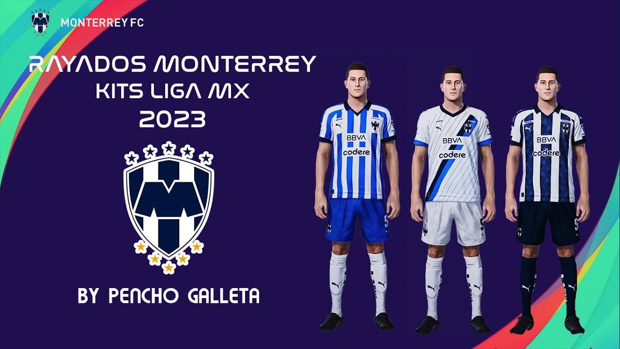 RAYADOS DE MONTERREY KITS 2023 / LIGA MX / PES 2021 / PS4 - YouTube