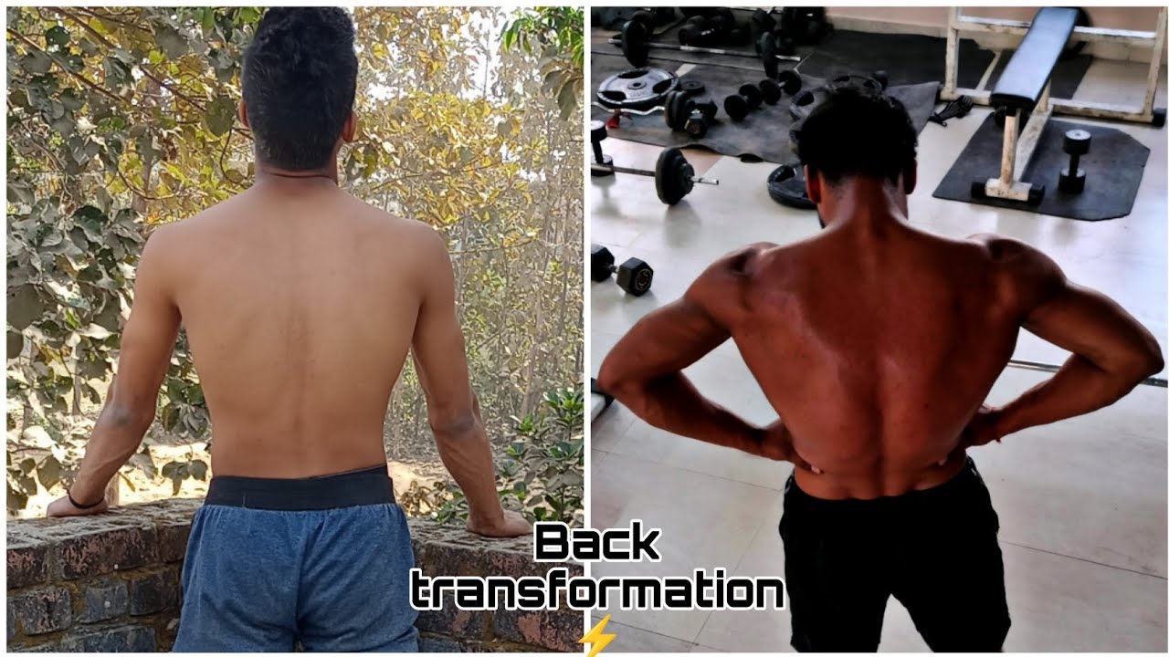 Back transformation ⚡ in 1 year #back #backworkout #transformation # ...