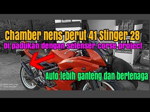 pasang Chamber kenalpot nens ninja rr di padukan dengan selenser corse project|auto lebih ...