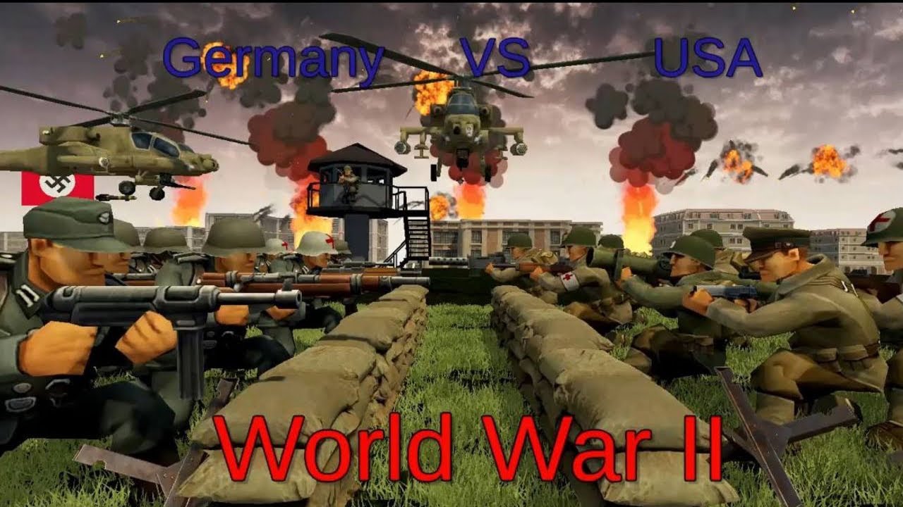 Animated WWII Showdown: Germany vs. USA! - YouTube