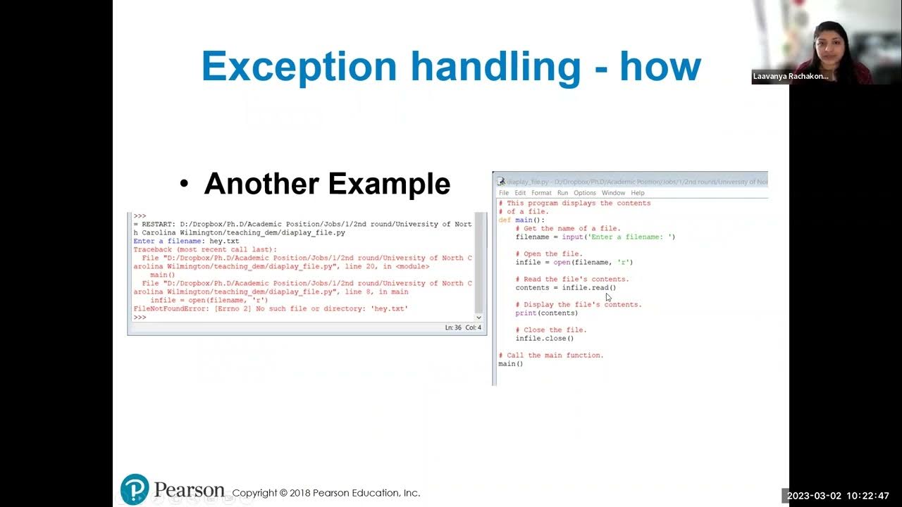 Ch605: Exceptions and Exception Handling - YouTube