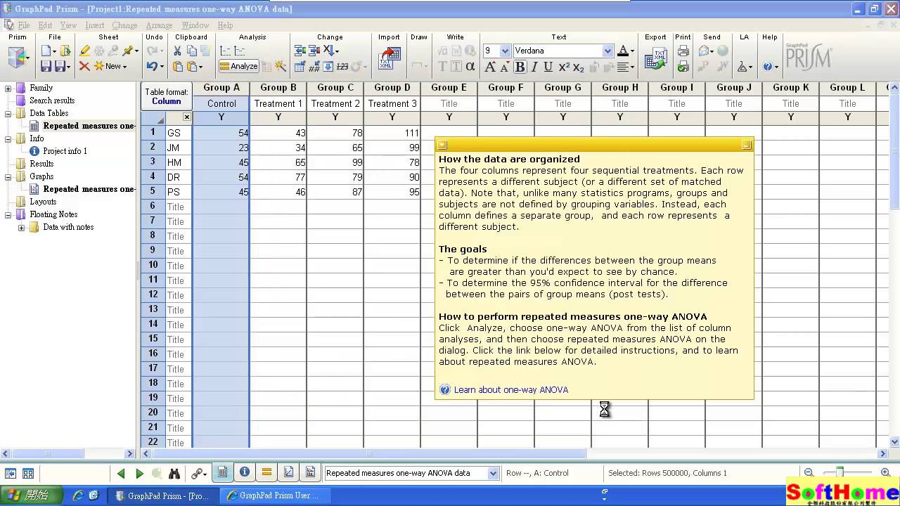 Tutorial for : GraphPad Friedman test 教學 - YouTube