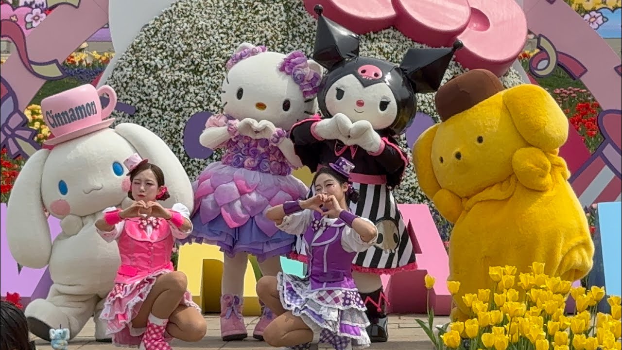 [4K] 20250409 에버랜드 SANRIO CHARACTERS 댄스타임 1회차 Everland SANRIO ...