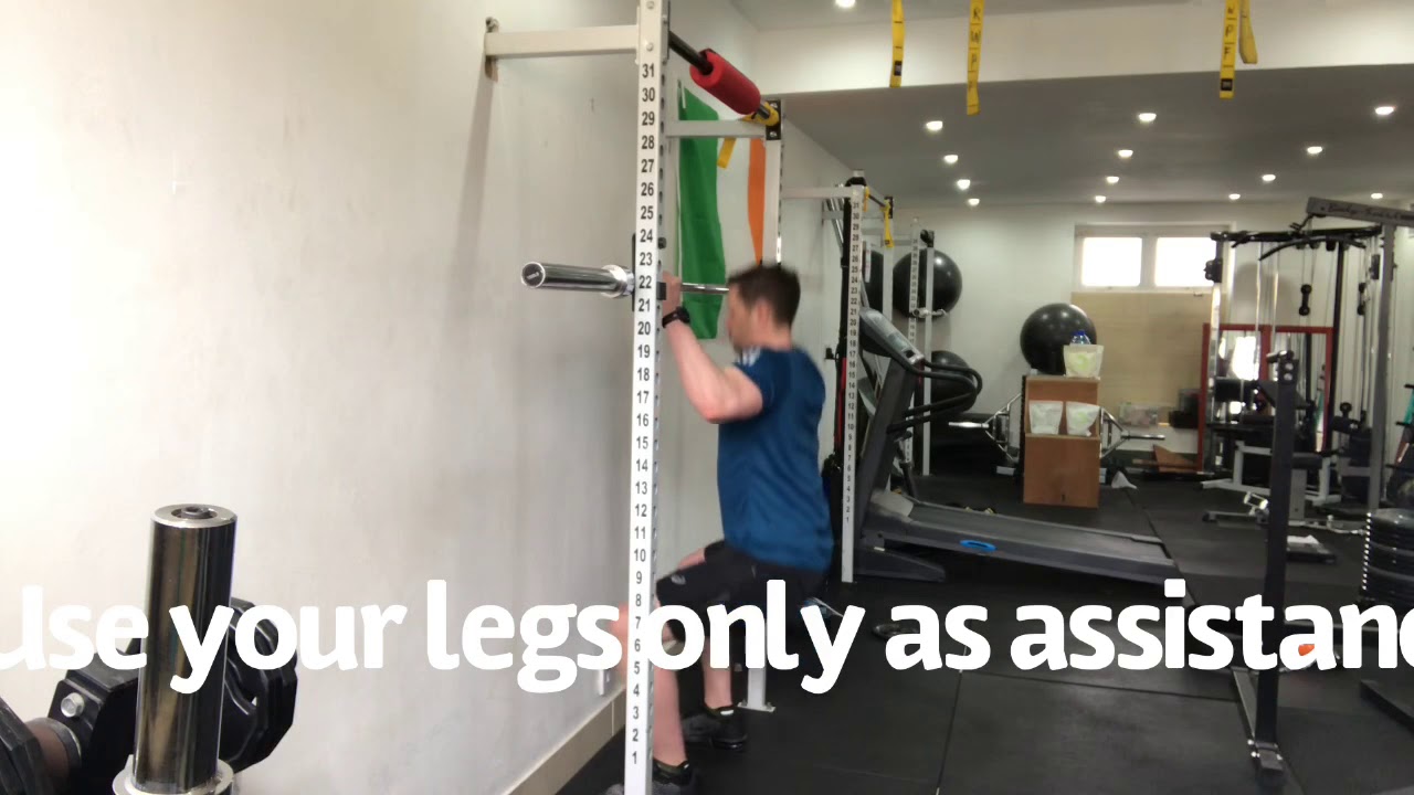 Floor Assisted Chin or pull ups - YouTube