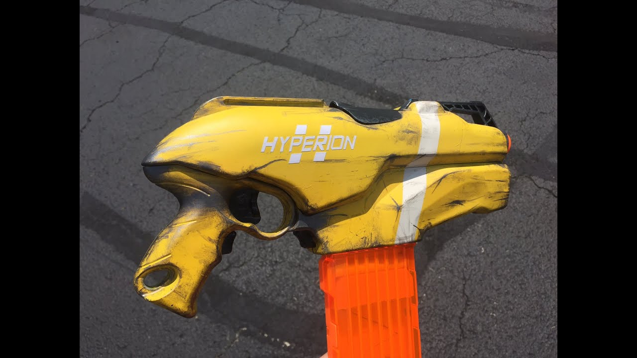 Nerf Mod: Semi-Auto Hyperion Gun from Borderlands - YouTube