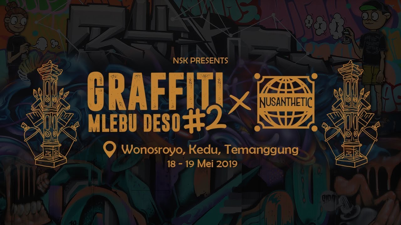 GRAFFITI MLEBU DESO #2 - WONOSROYO, KEDU, TEMANGGUNG - YouTube