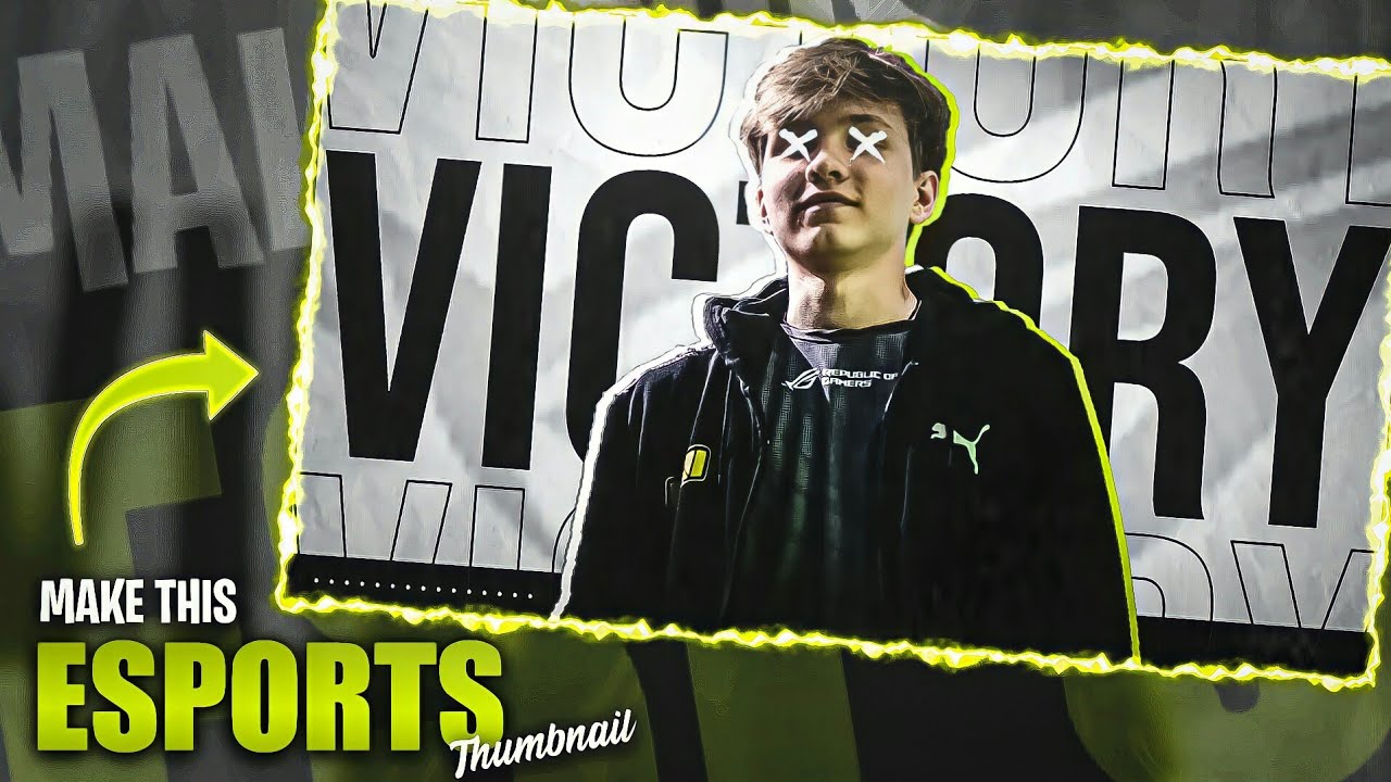 EASY ESPORTS POSTER TUTORIAL FOR BEGINNERS || EASY PSTOUCH TUTORIAL FOR ...