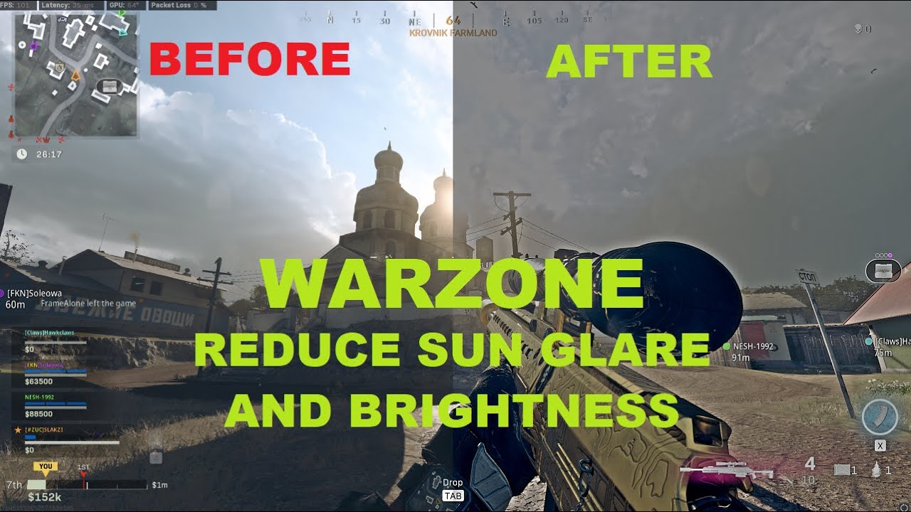 WARZONE REDUCE SUN GLARE AND BRIGHTNESS SEASON 4 NVIDIA FILTERS - YouTube