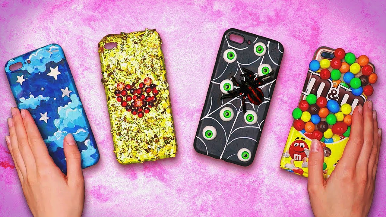 4 DIY IPHONE CASES - YouTube