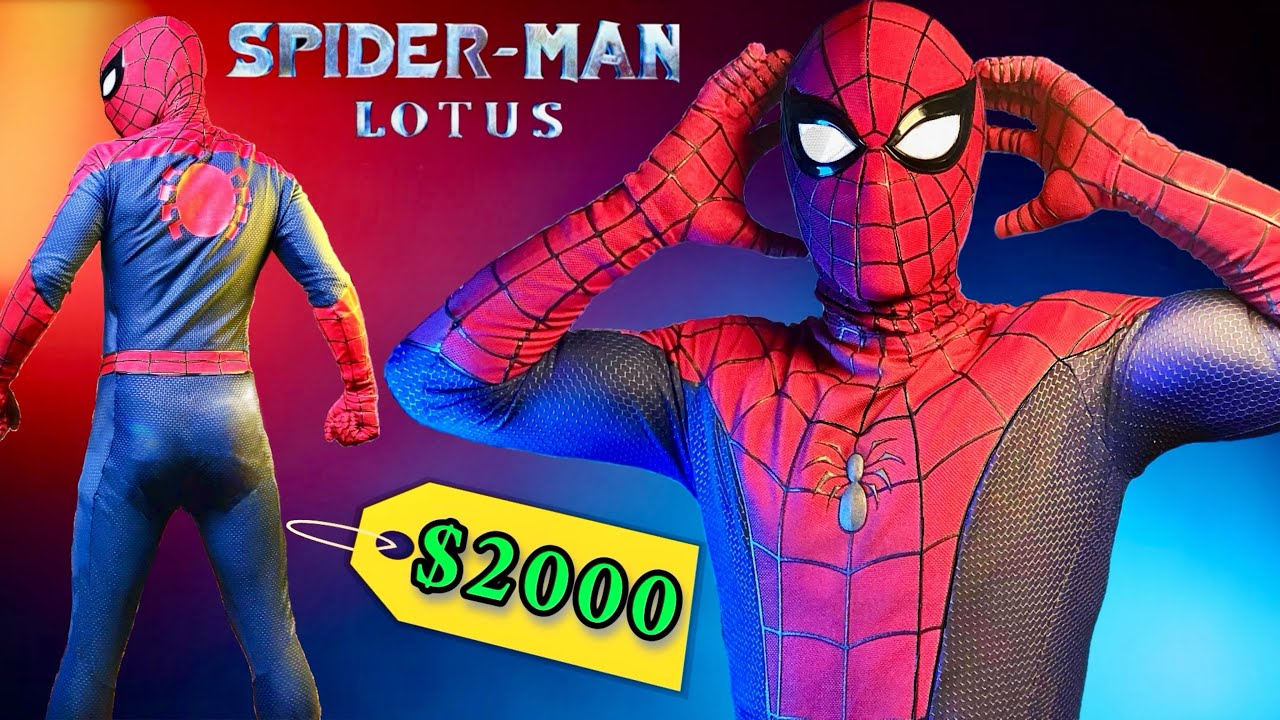 😱 The World’s MOST REALISTIC SPIDER-MAN SUIT! (Spider-Man Lotus) - YouTube