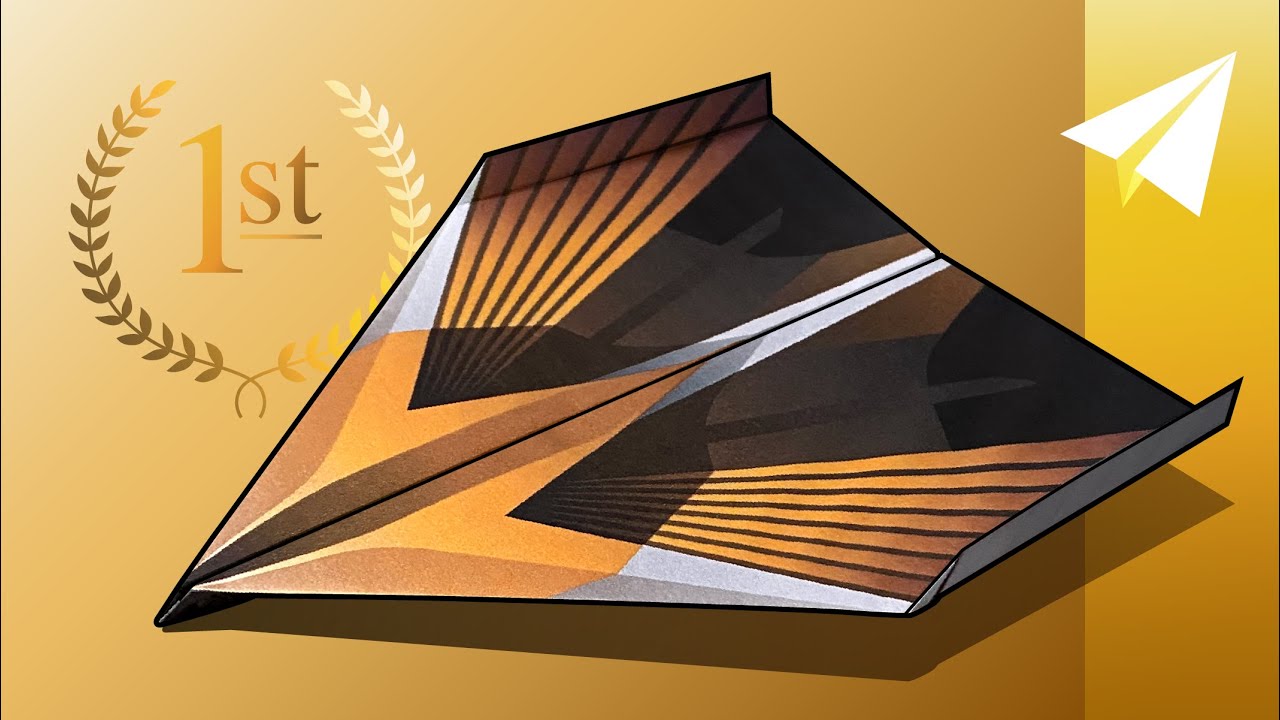 How to Make the WORLD CHAMPION Paper Airplane (Easy Boomerang) — Red ...