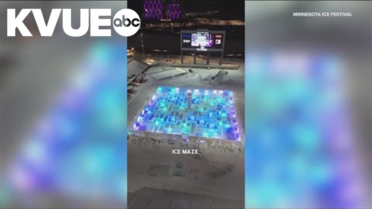 Here's where to visit the world's largest ice maze - YouTube