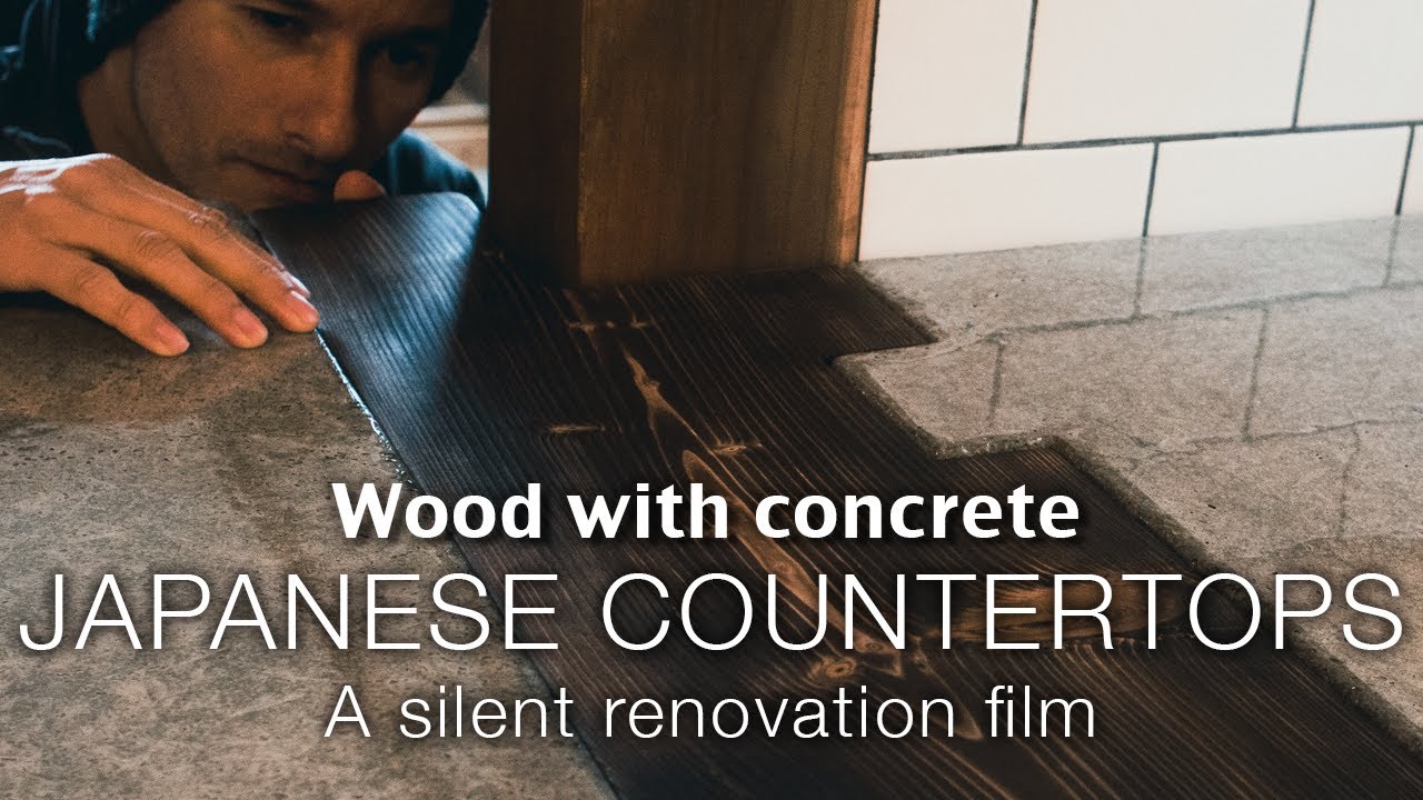 Japanese Akiya Kitchen Renovation - Concrete countertops - YouTube