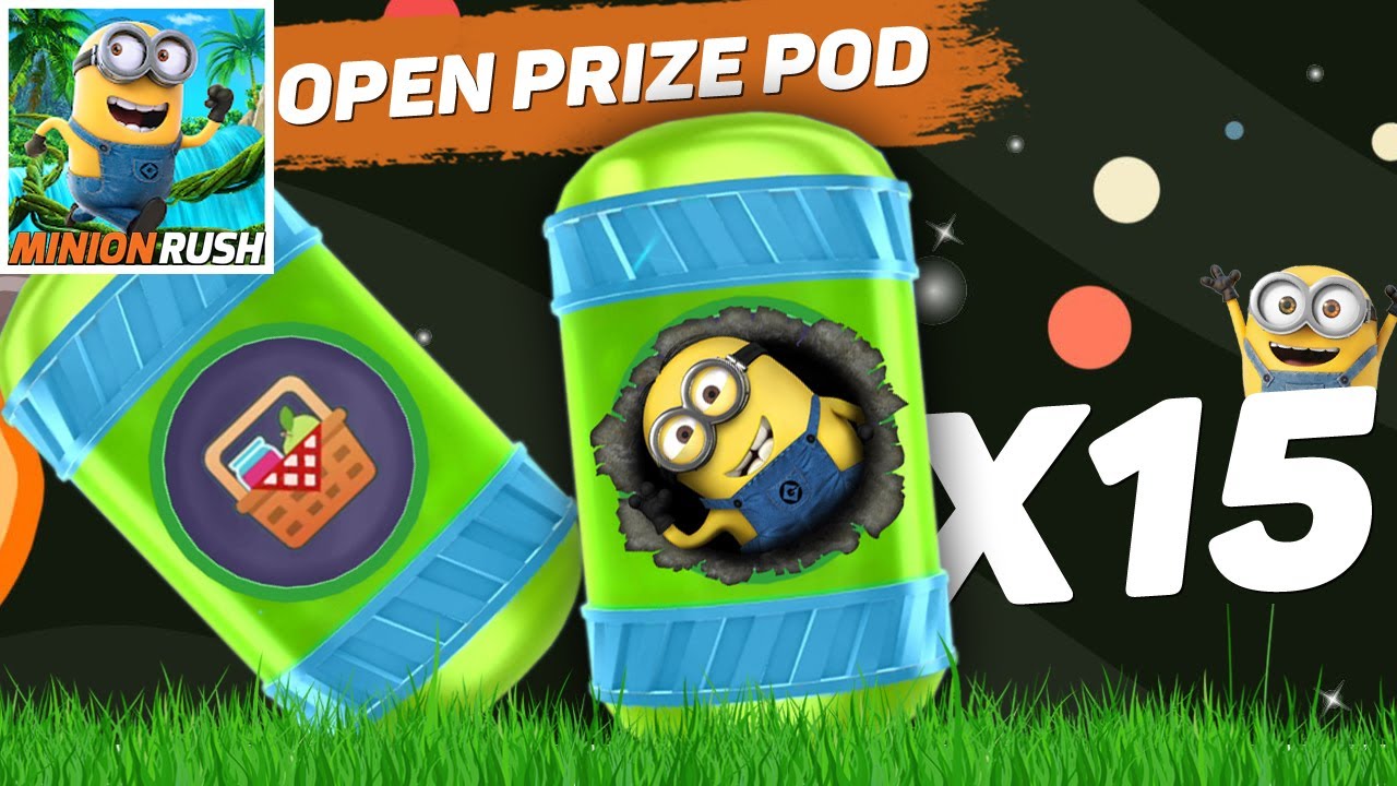 COMBO PRIZE POD X15 OPEN Despicable Me Minion Rush - gameplay ...