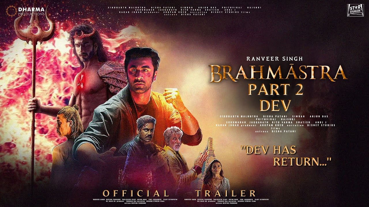 BRAHMĀSTRA PART 2: DEV - Hindi Trailer | Ranveer Singh as Dev | Ranbir ...