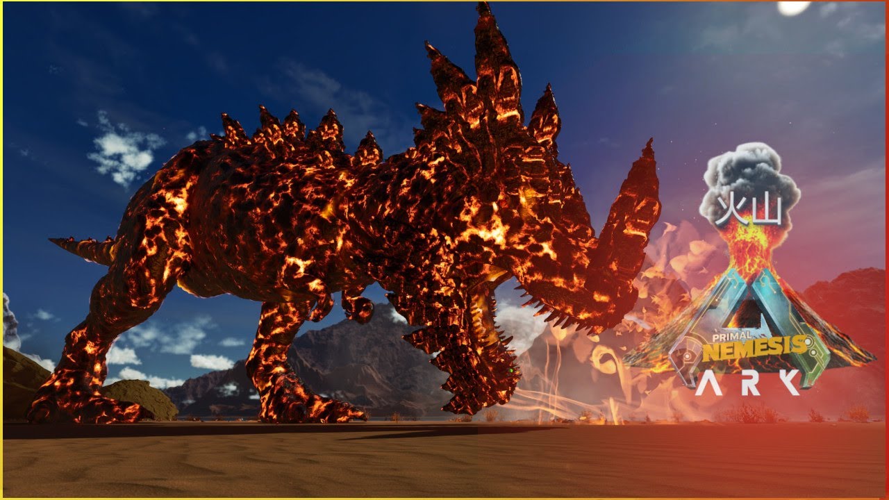 Fire vs Ice – Volcanic Rex Breeding Begins | ARK Volcano Nemesis [Ep 28 ...