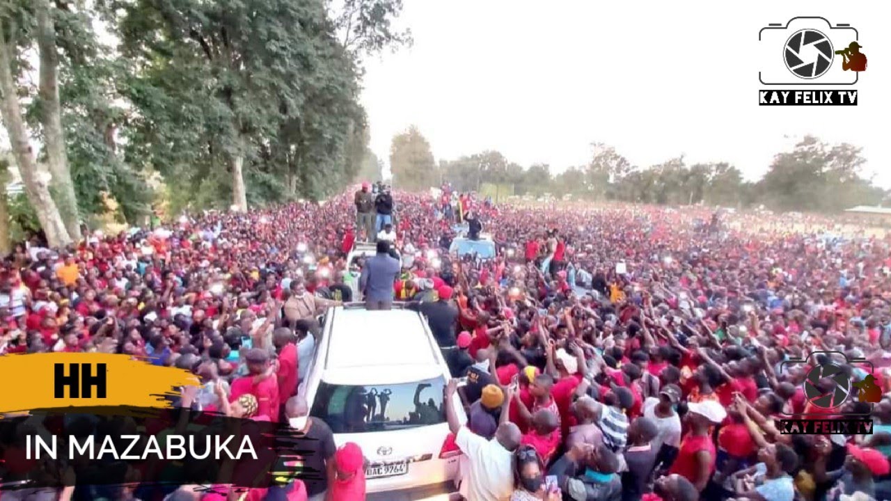 One Day before elections MAZABUKA came to a stand still for HH | Zambia ...