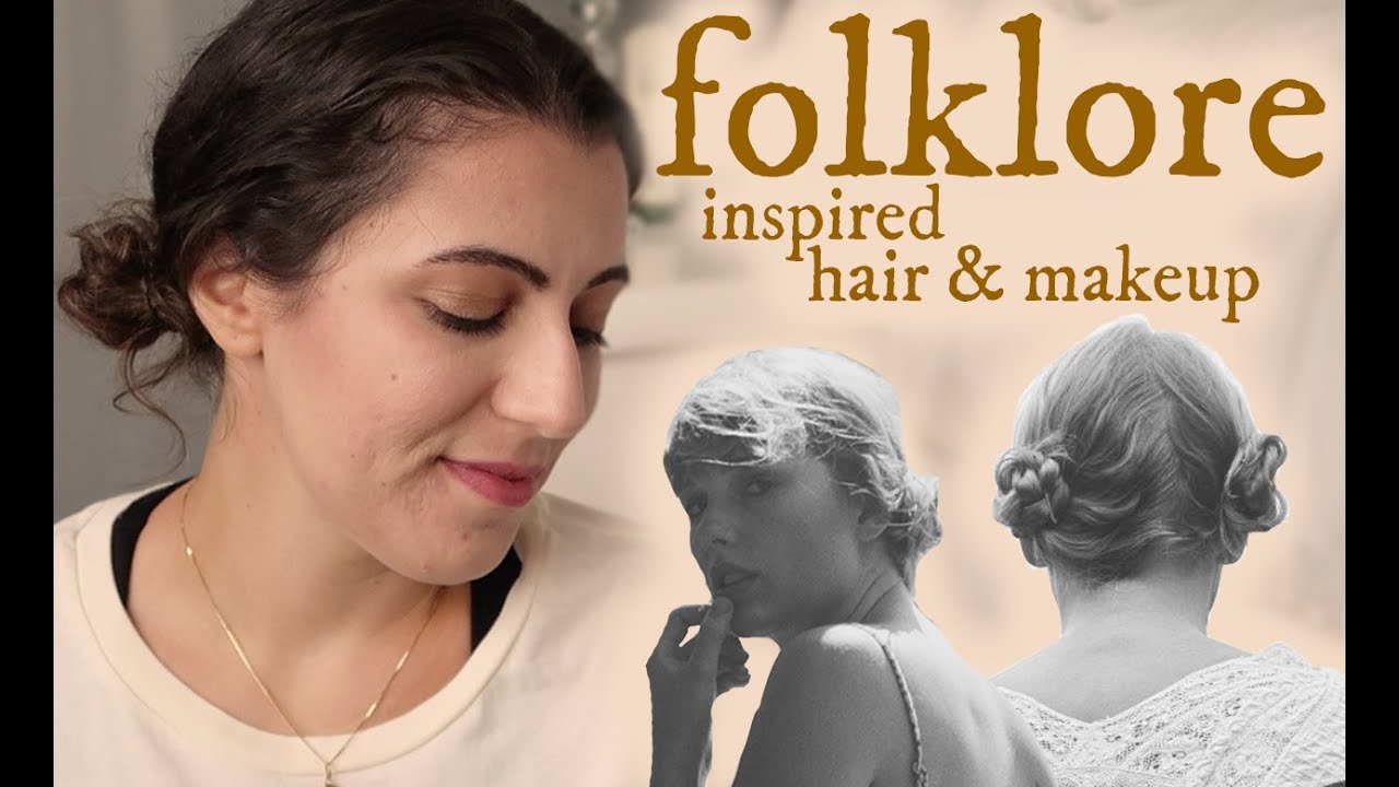 FOLKLORE Inspired Hair & Makeup - YouTube