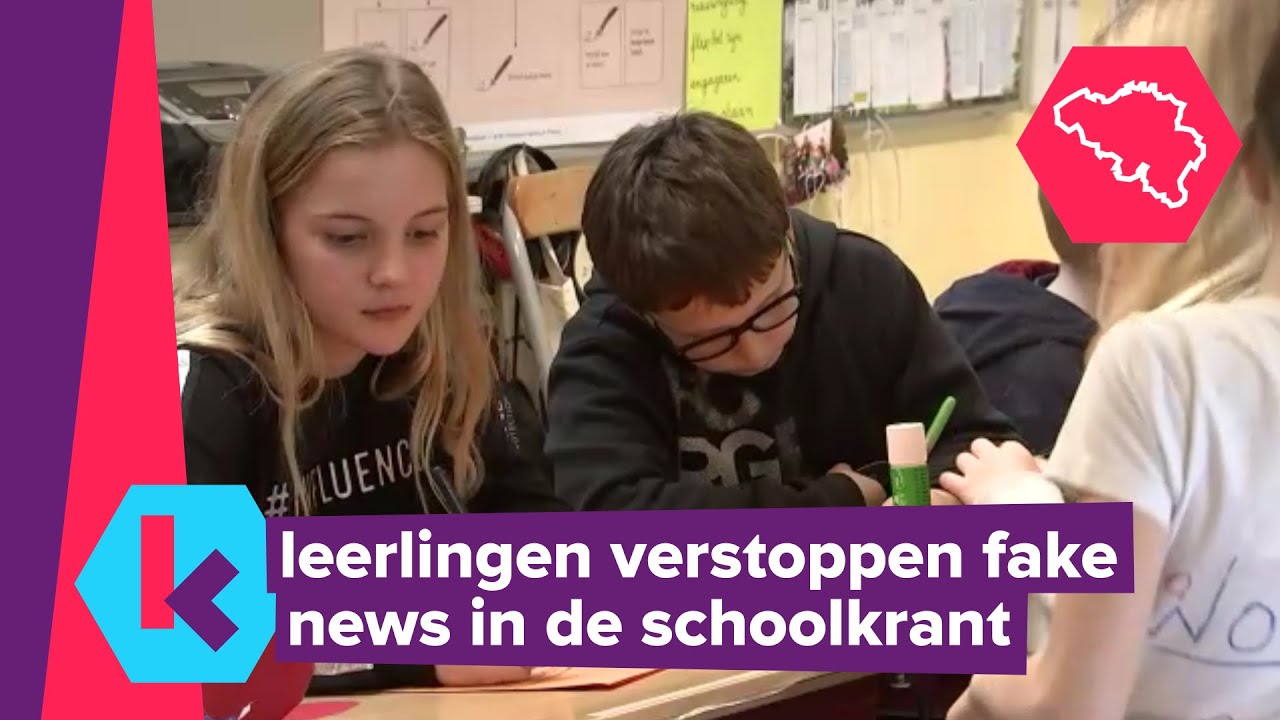 deze klas verstopt nepnieuws in de schoolkrant - YouTube